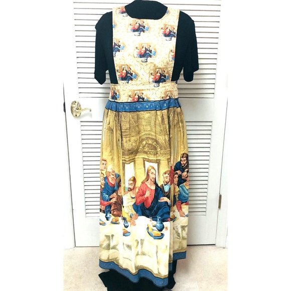 Unbranded | Kitchen | Last Supper Maxi Bib Apron Womens Jesus Communion ...